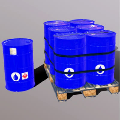 Pallet With Imperial Barrels - 3D Model by C-MES