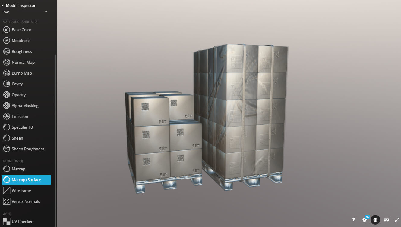 Pallets With Boxex - 3D Model by C-MES