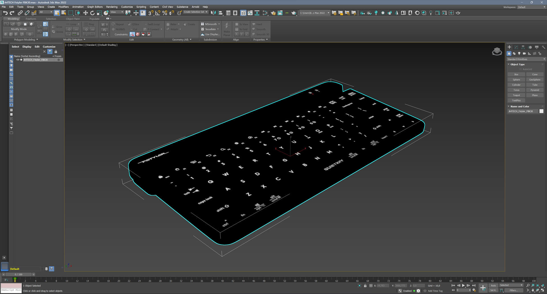 A4Tech Fstyler FBK30 - 3D Model by Cactus3D