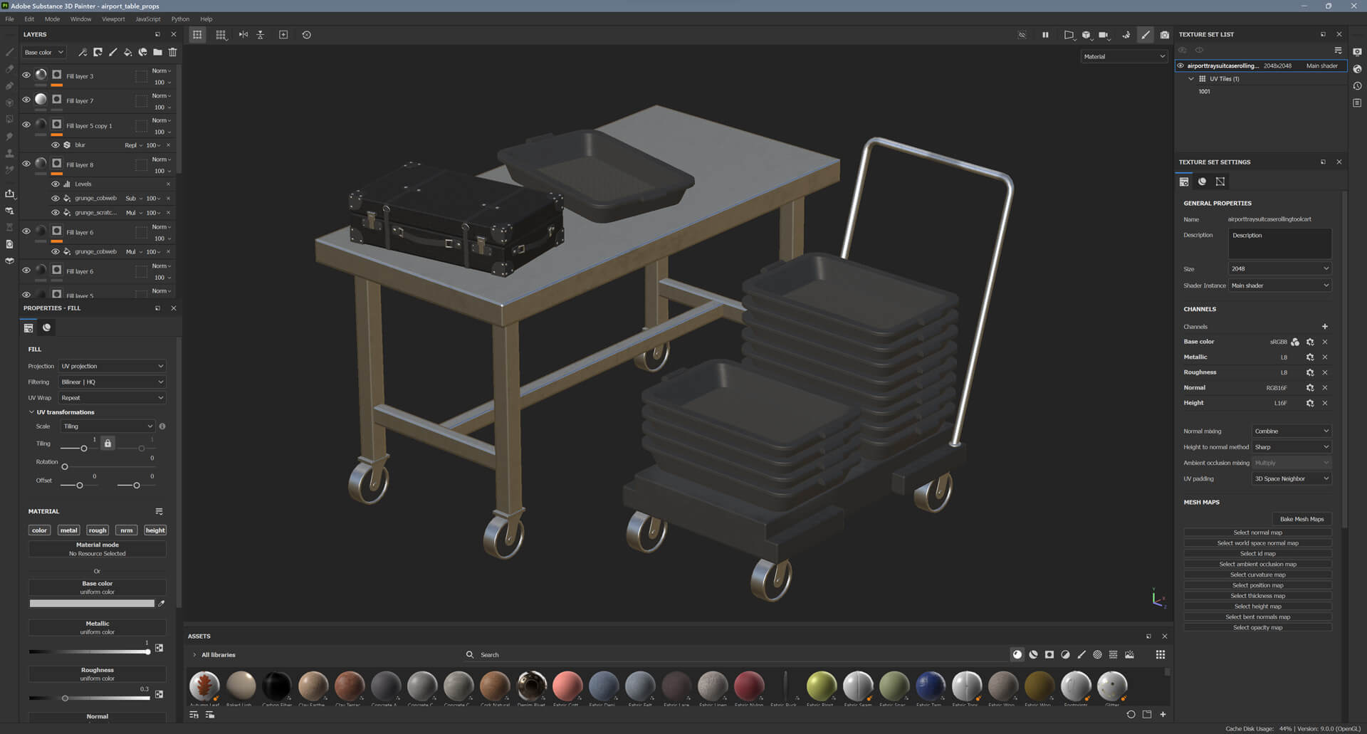 Airport Table Props - 3D Model by Cactus3D