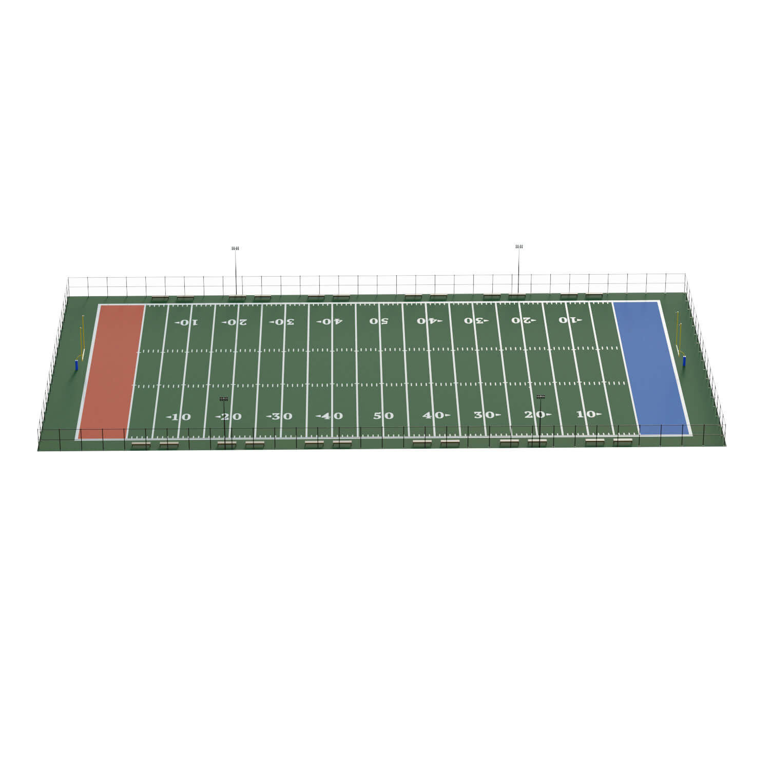 American Football Field - 3D Model by Cactus3D