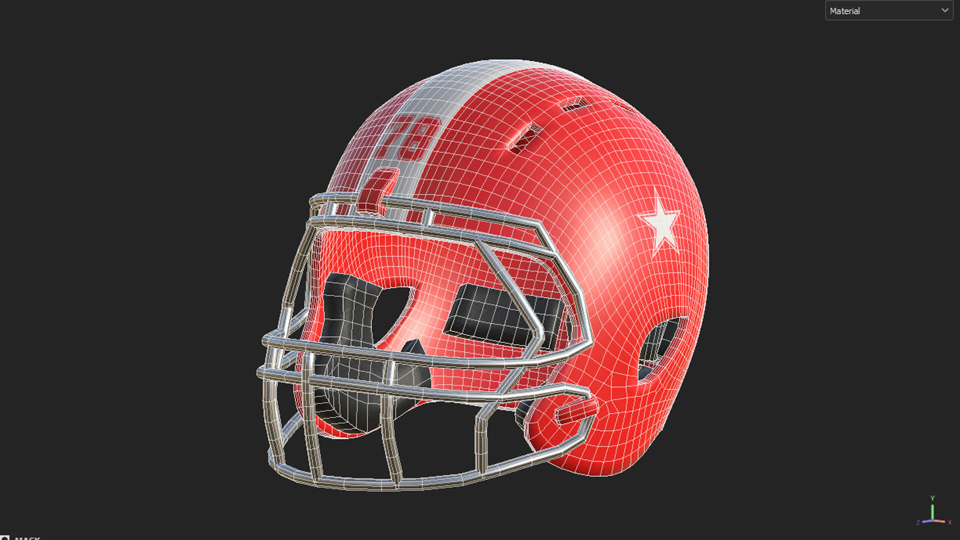 American Football Helmets Collection - 3D Model by Cactus3D