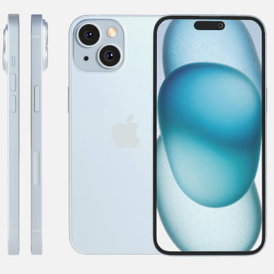 Apple iPhone 15 Blue - 3D Model by Cactus3D