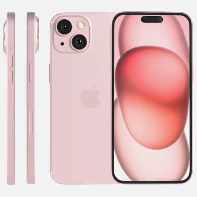 Apple iPhone 15 Pink - 3D Model by Cactus3D