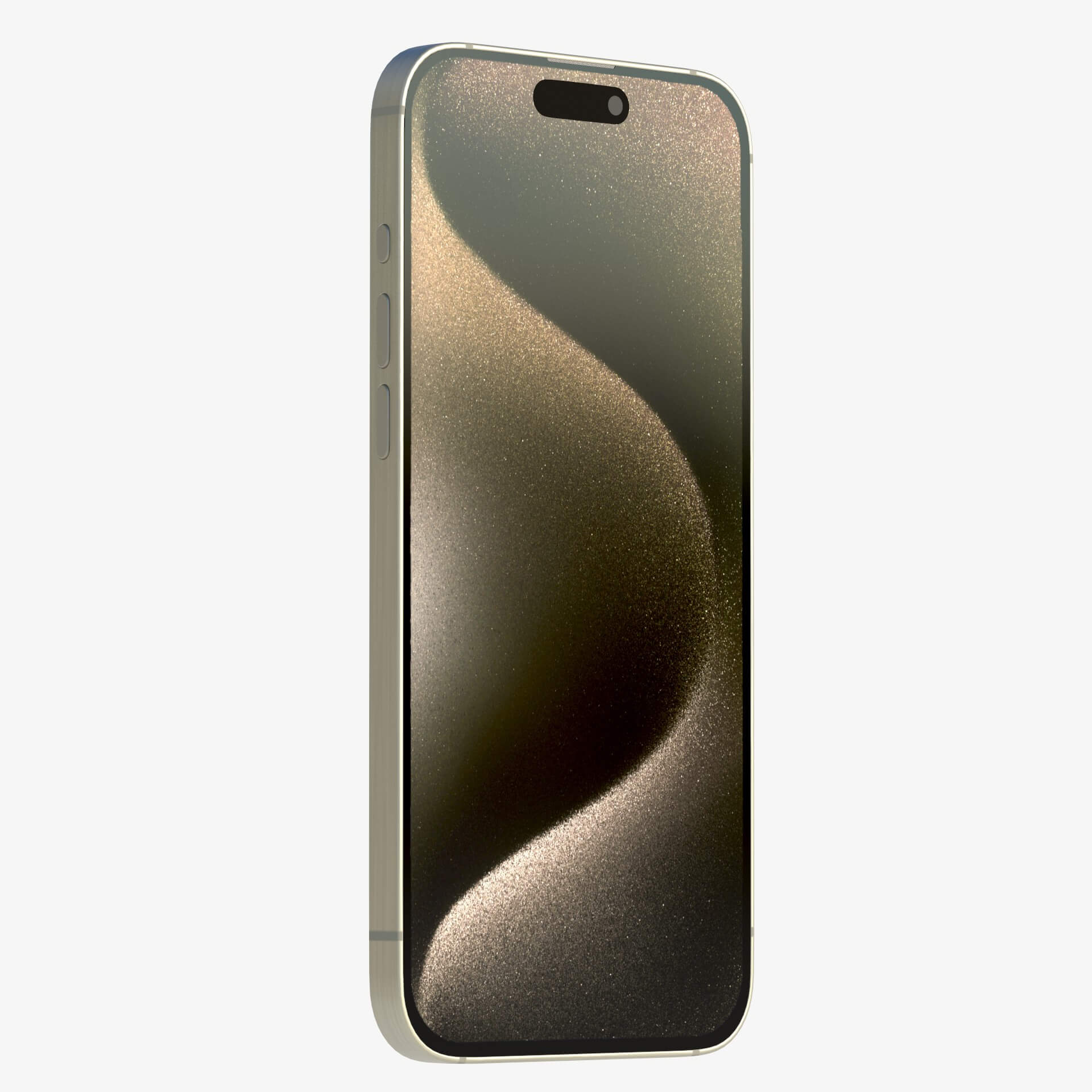 Apple iPhone 15 Pro Natural Titanium - 3D Model by Cactus3D