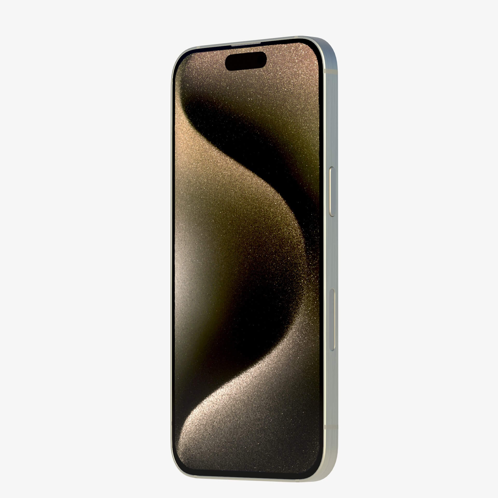 Apple iPhone 15 Pro Natural Titanium - 3D Model by Cactus3D