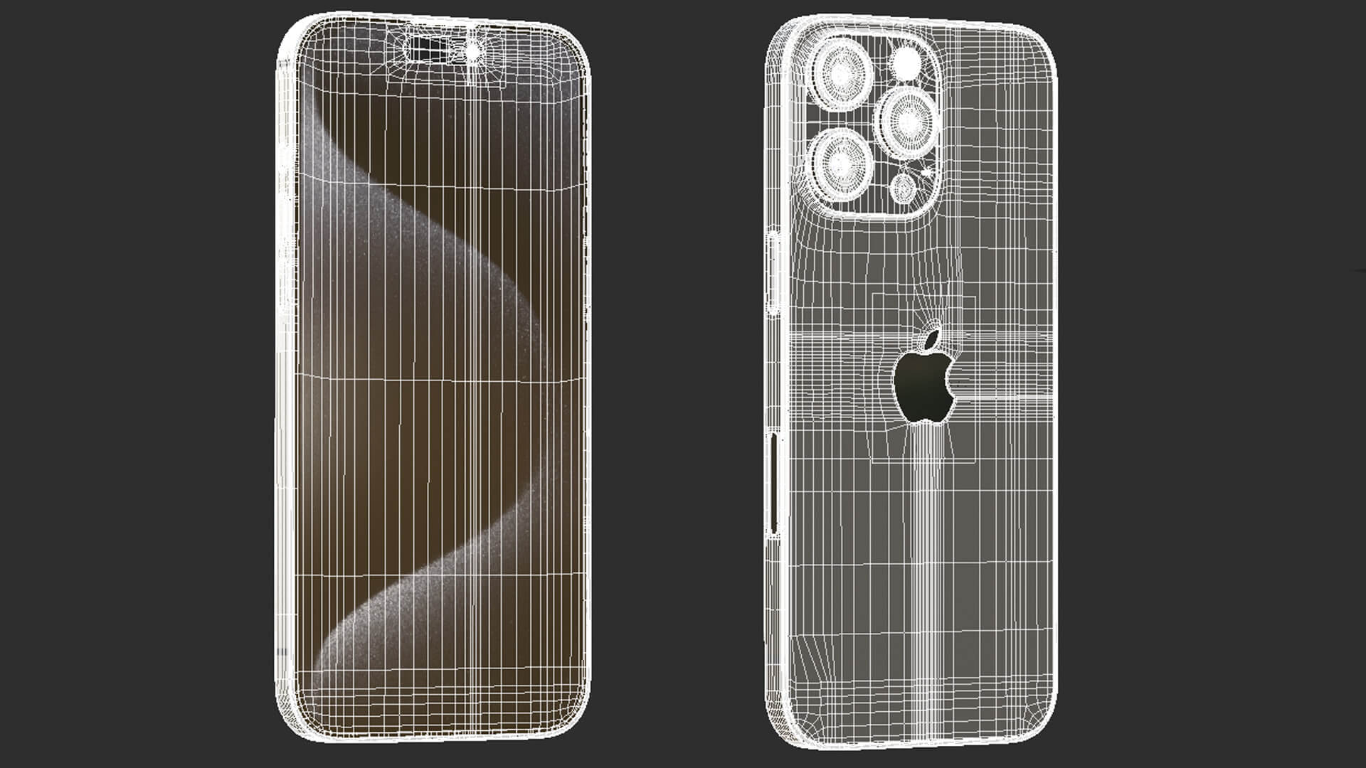 Apple iPhone 15 Pro Natural Titanium - 3D Model by Cactus3D