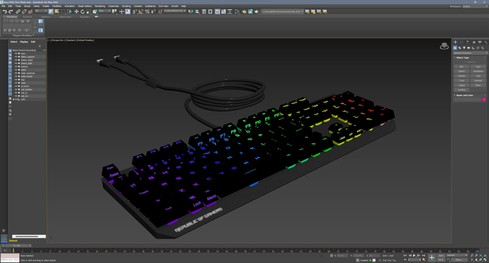 ASUS Rog Strix Black - 3D Model by Cactus3D