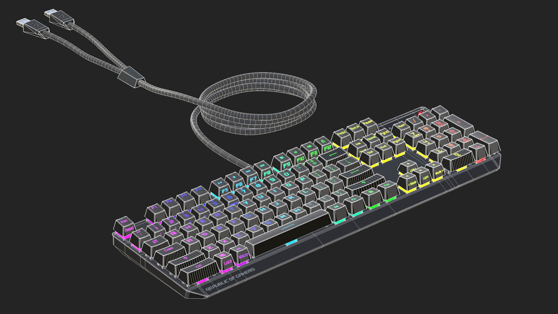 ASUS Rog Strix Black - 3D Model by Cactus3D