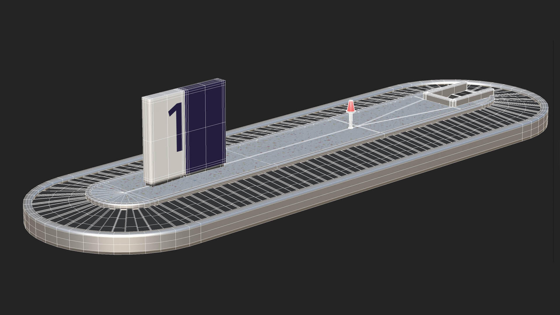 Baggage Carousel - 3D Model by Cactus3D