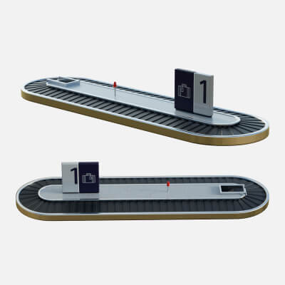 Baggage Carousel - 3D Model by Cactus3D