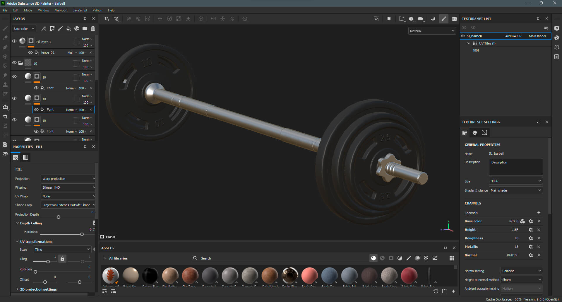 Barbell Gym Equip - 3D Model by Cactus3D