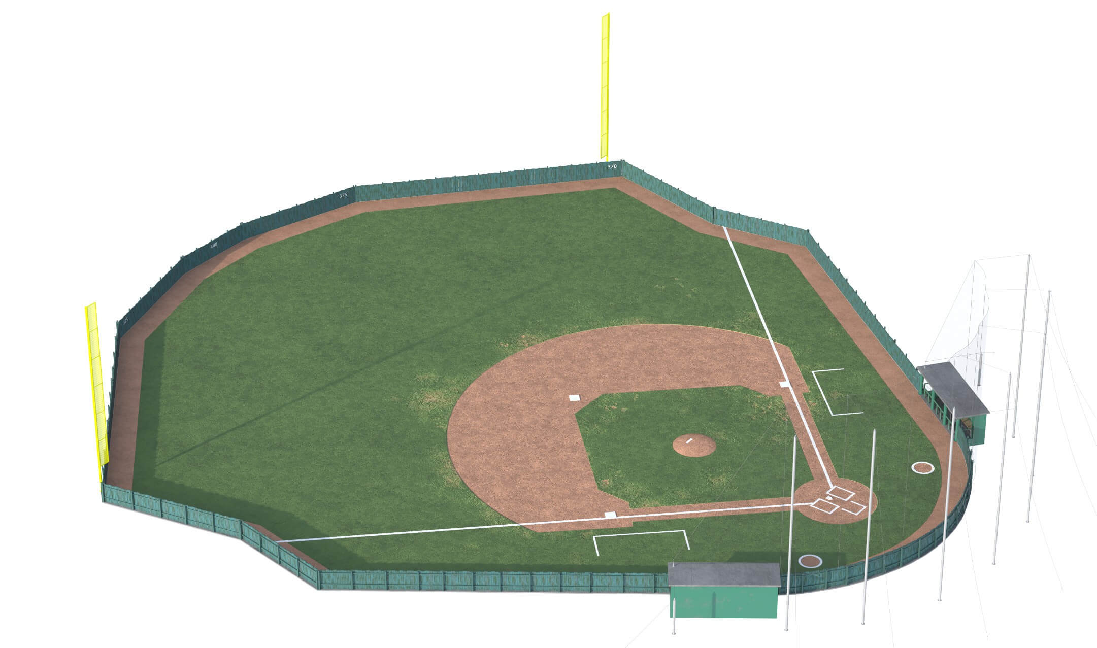 Baseball Field - 3D Model by Cactus3D