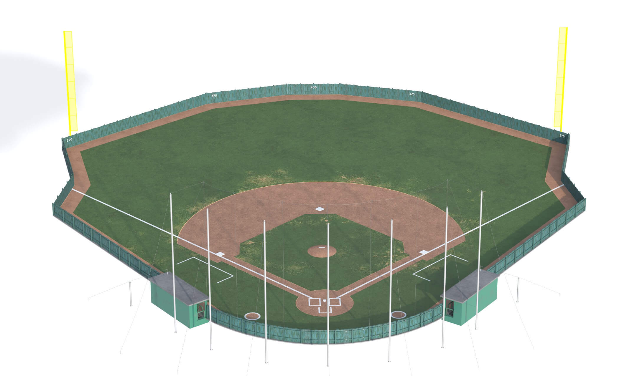 Baseball Field - 3D Model by Cactus3D