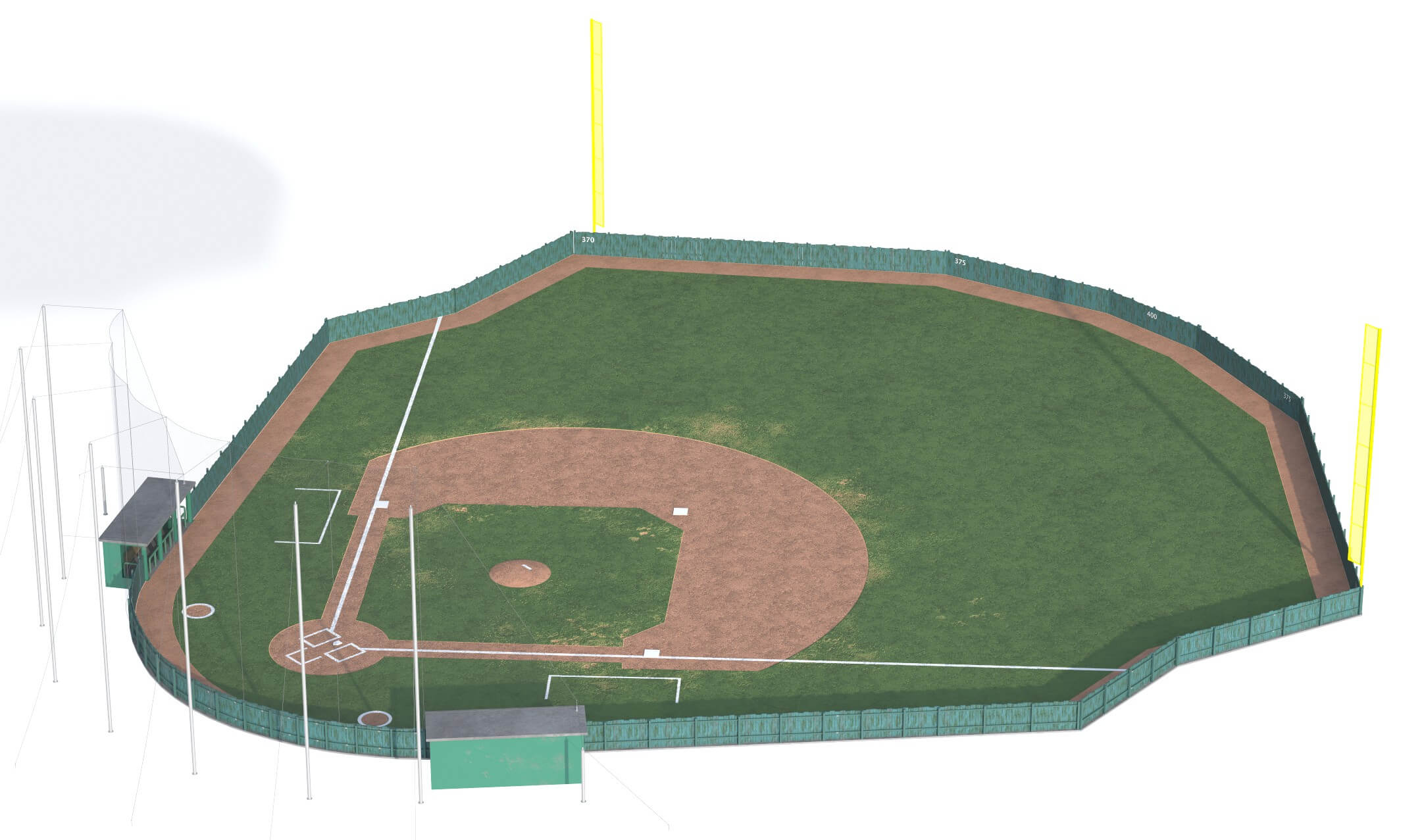 Baseball Field - 3D Model by Cactus3D
