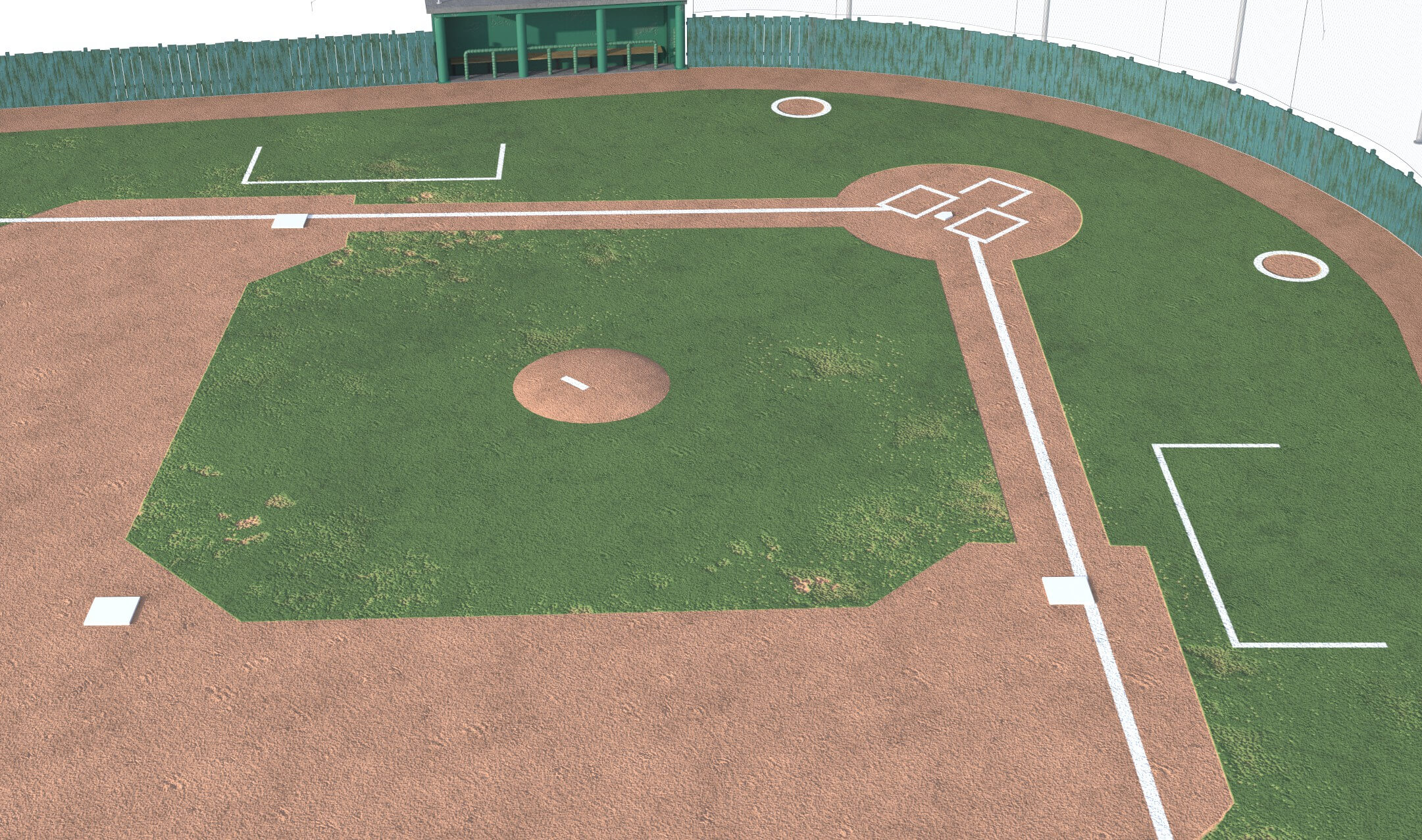 Baseball Field - 3D Model by Cactus3D