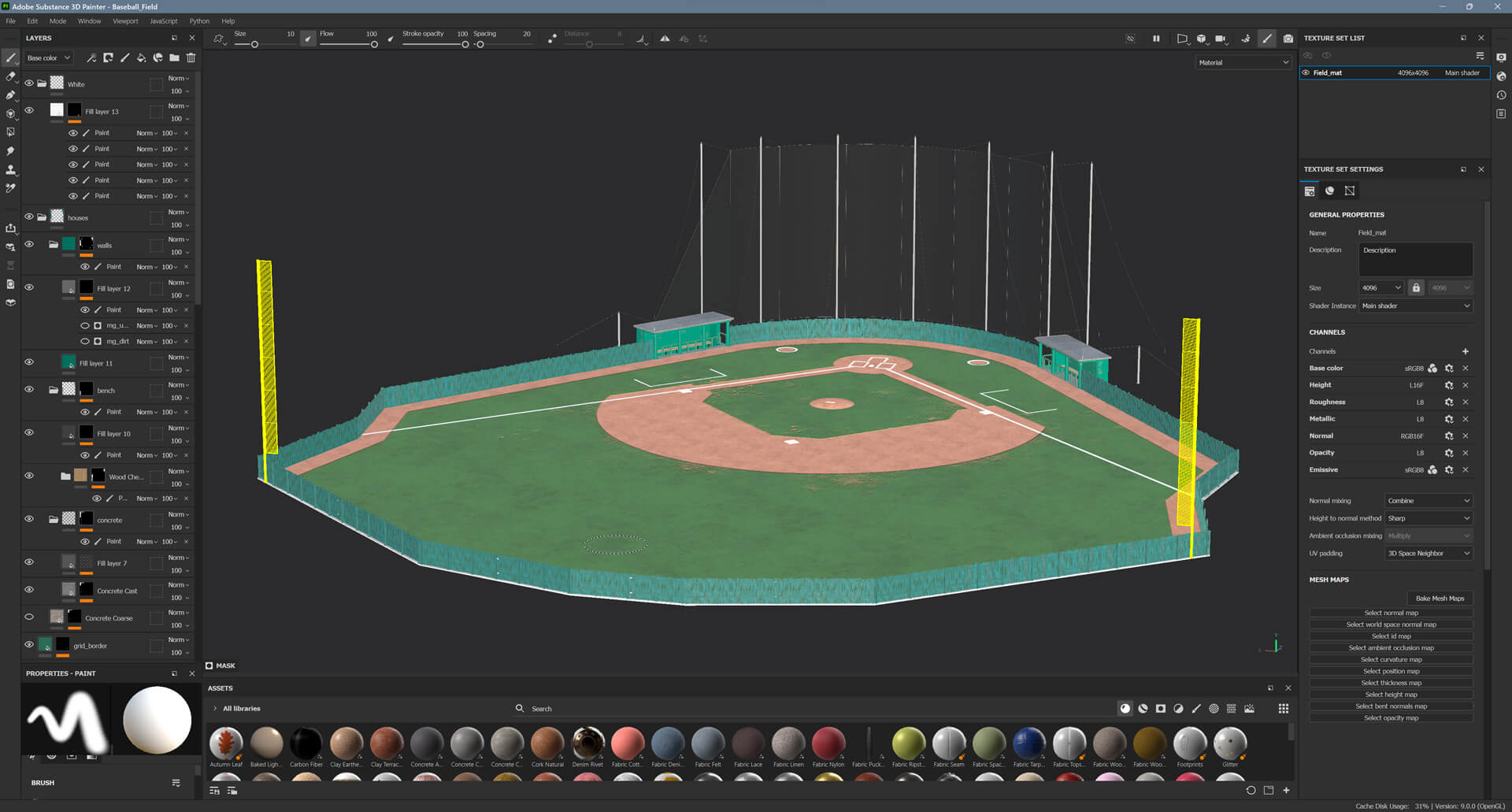 Baseball Field - 3D Model by Cactus3D