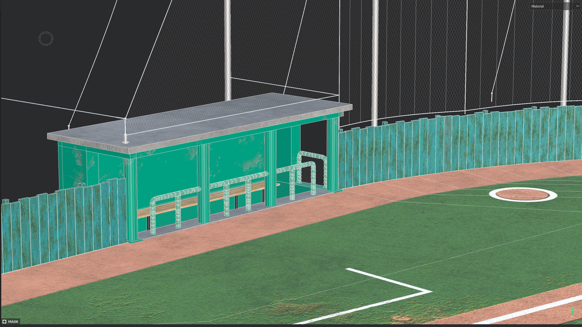 Baseball Field - 3D Model by Cactus3D
