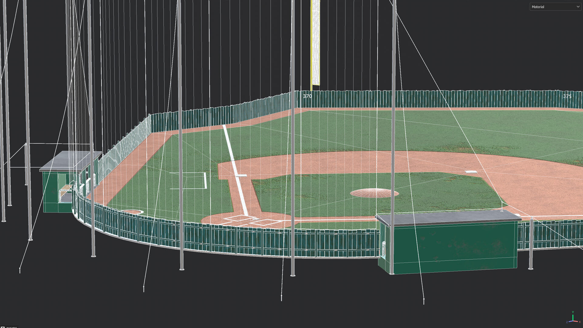 Baseball Field - 3D Model by Cactus3D