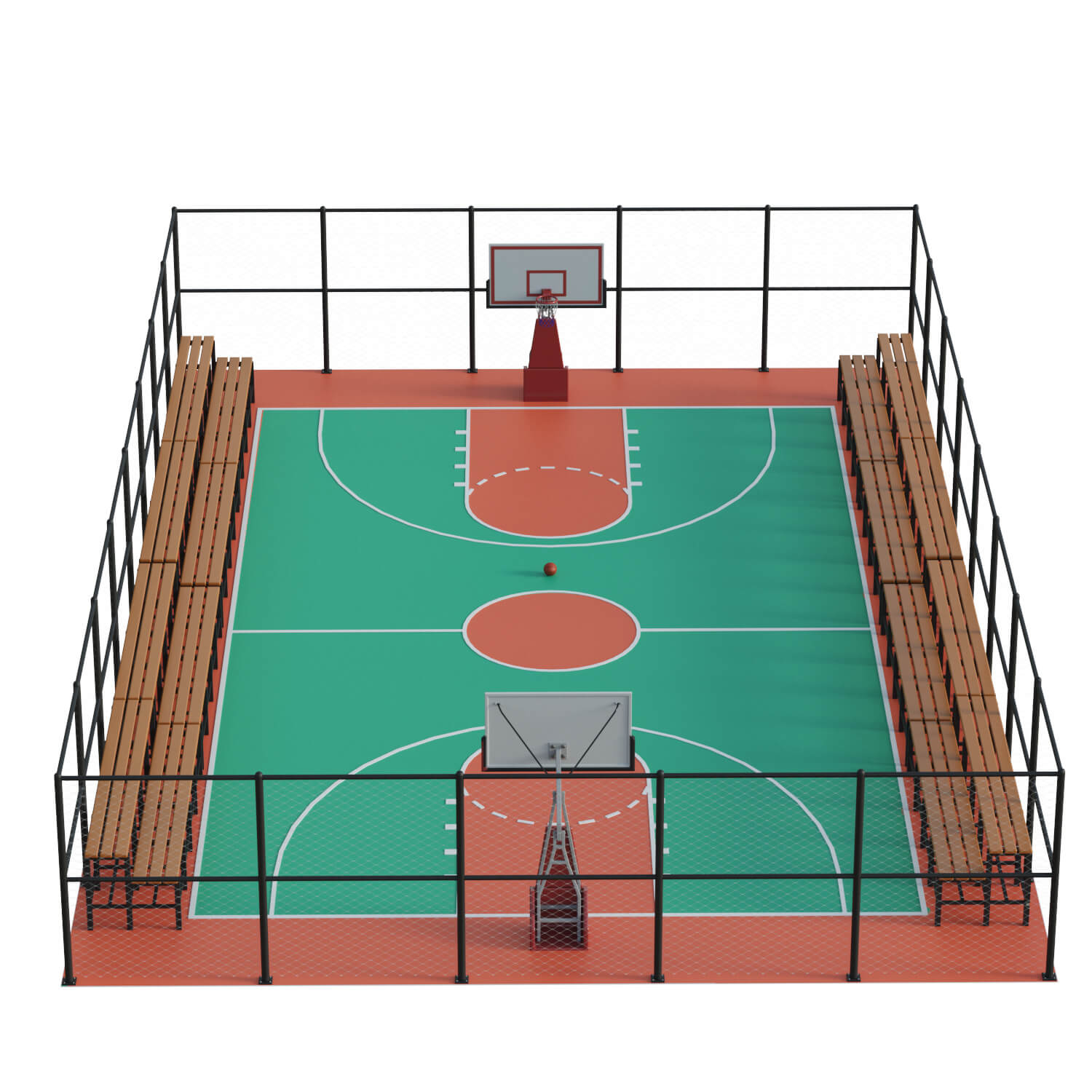 Basketball Court - 3D Model by Cactus3D