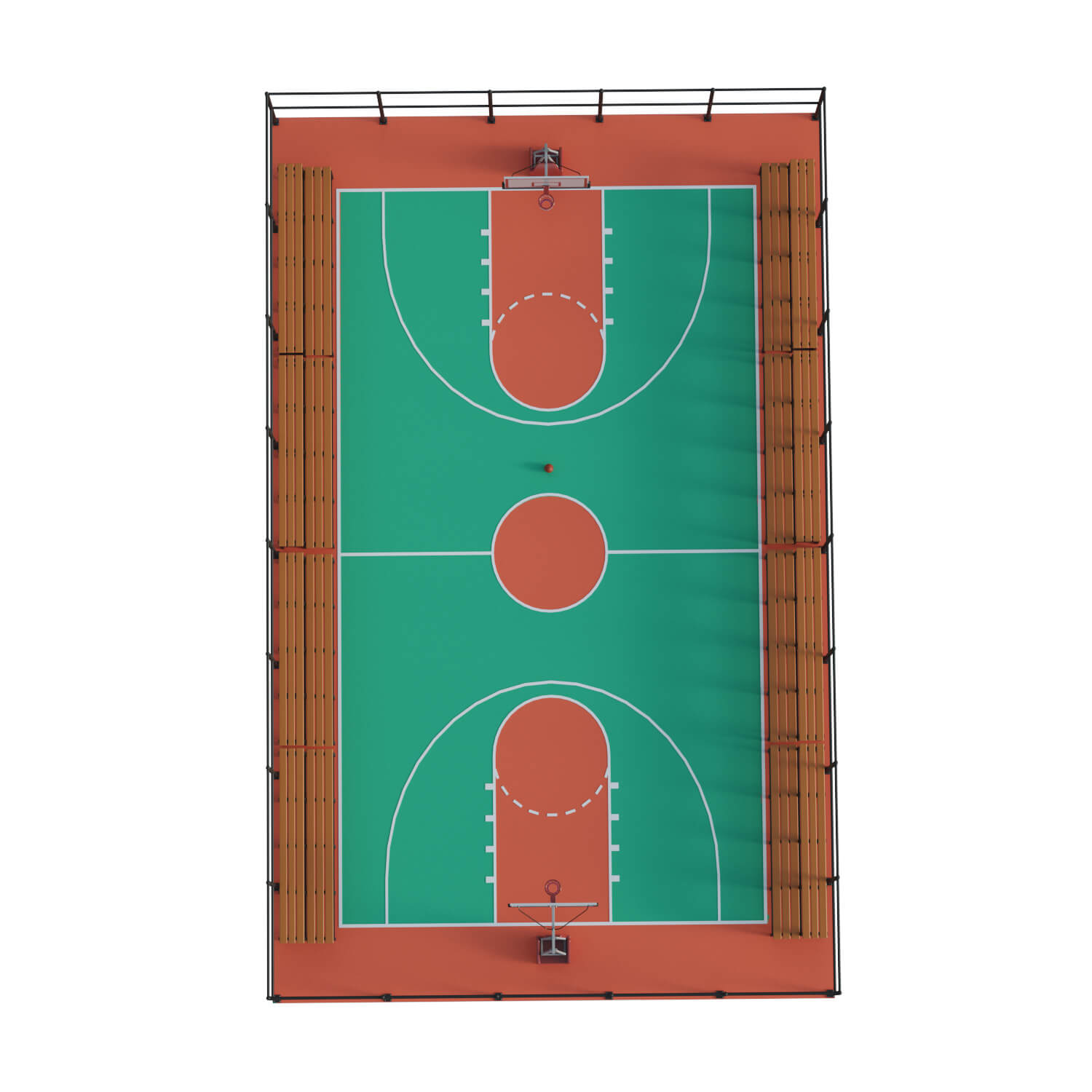 Basketball Court - 3D Model by Cactus3D