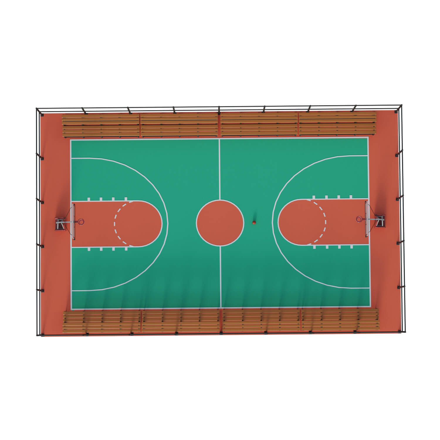 Basketball Court - 3D Model by Cactus3D