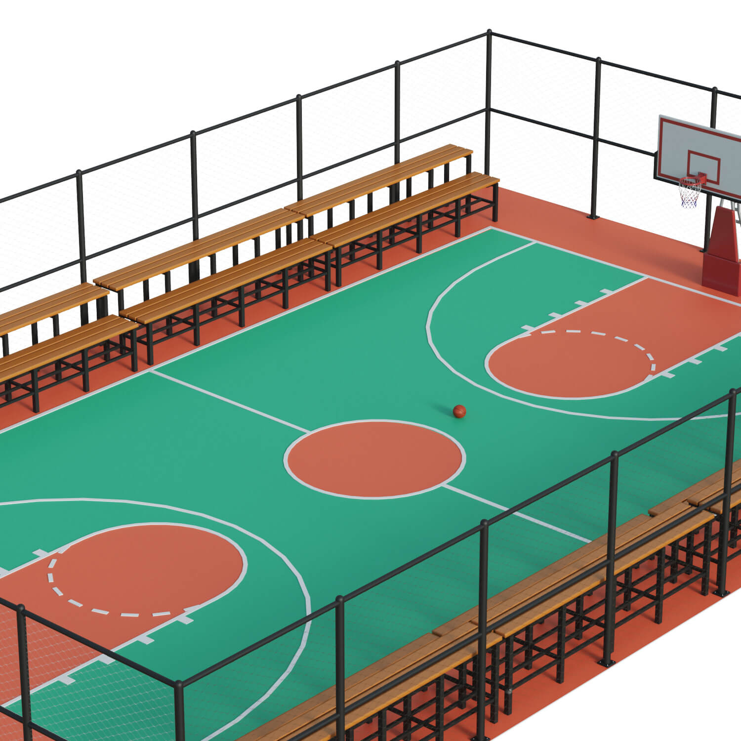 Basketball Court - 3D Model by Cactus3D
