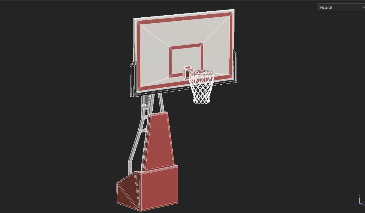 Basketball Hoop - 3D Model by Cactus3D