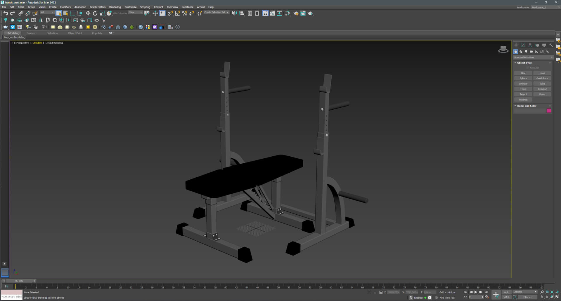 3D Model Bench Press by Cactus3D
