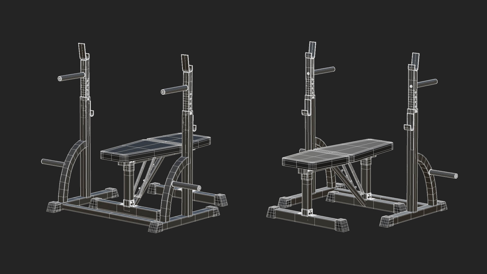 3D Model Bench Press by Cactus3D
