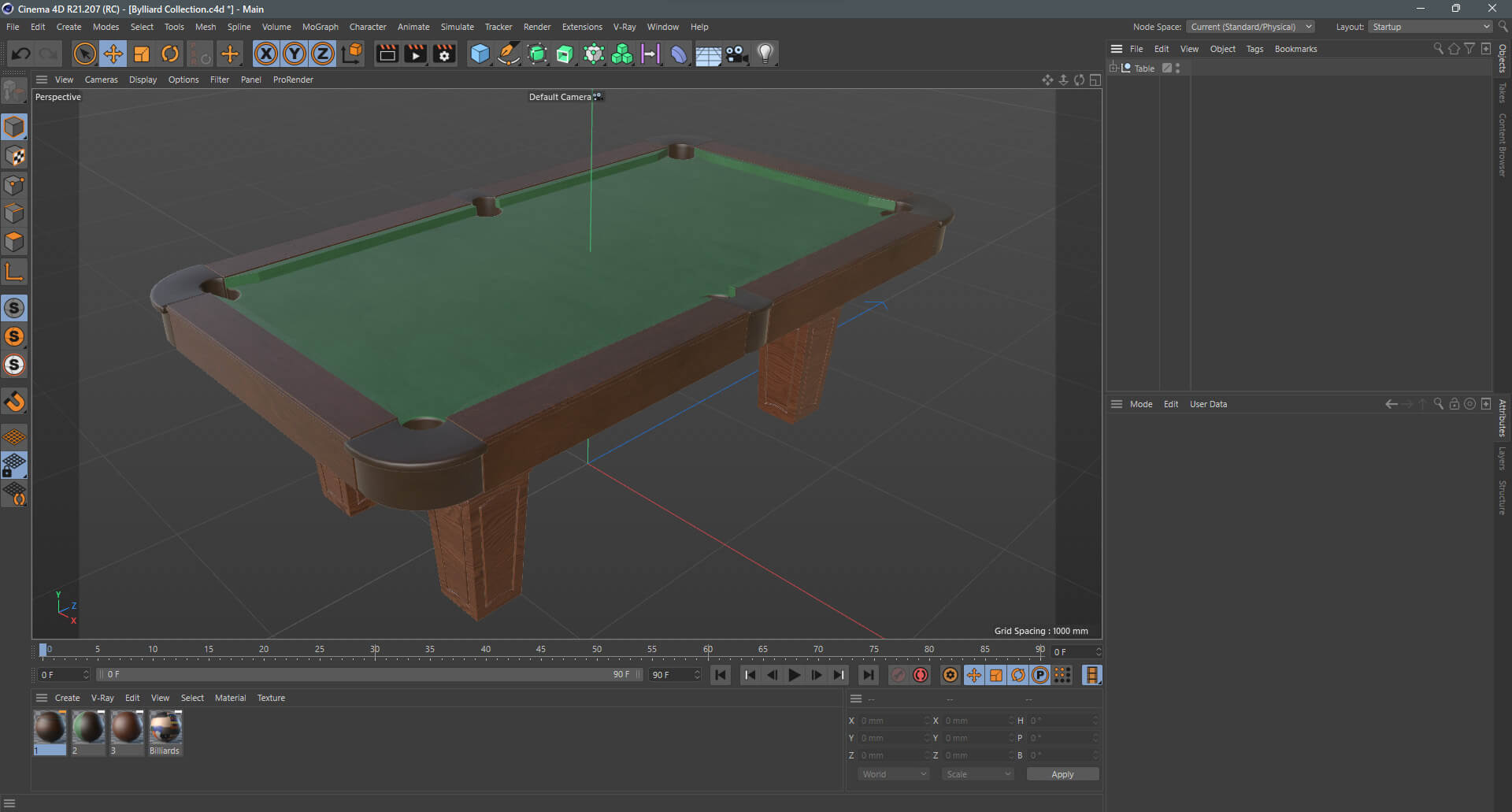 Billiard Table - 3D Model by Cactus3D