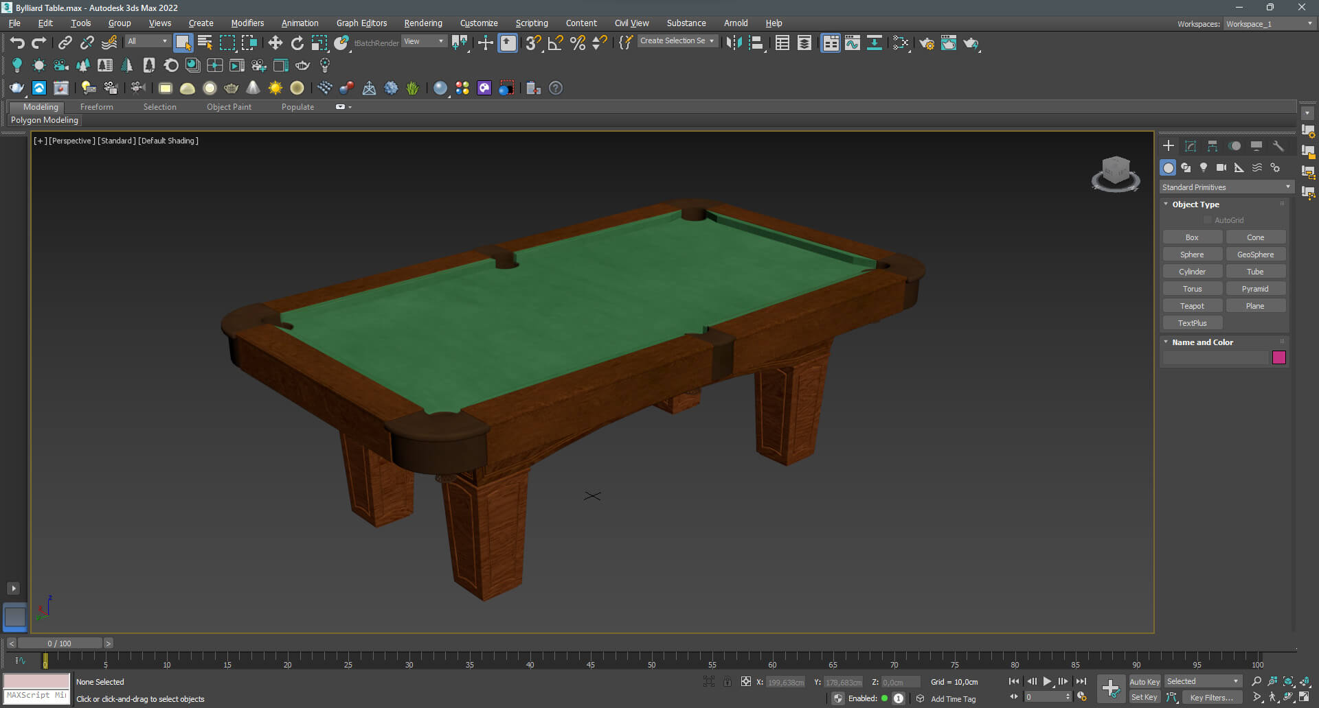 Billiard Table - 3D Model by Cactus3D