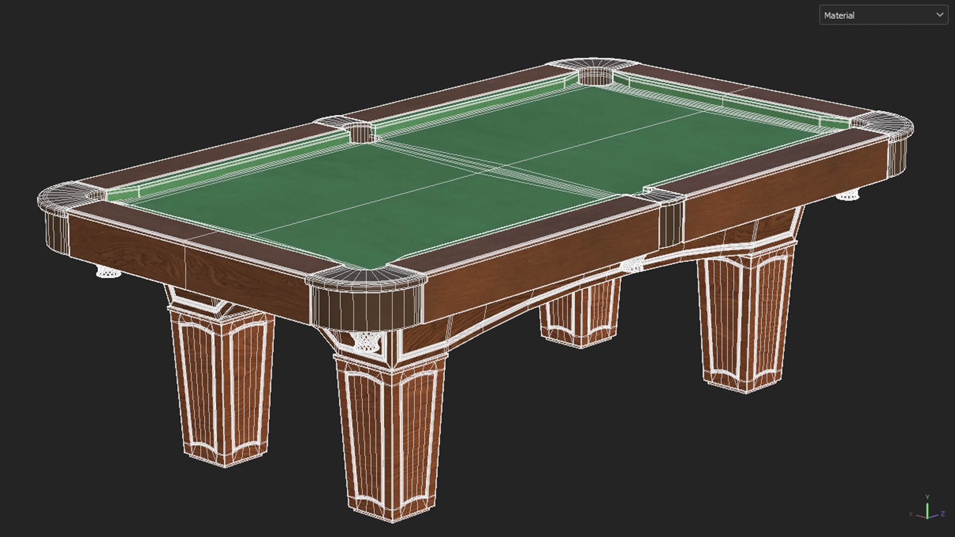 Billiard Table - 3D Model by Cactus3D