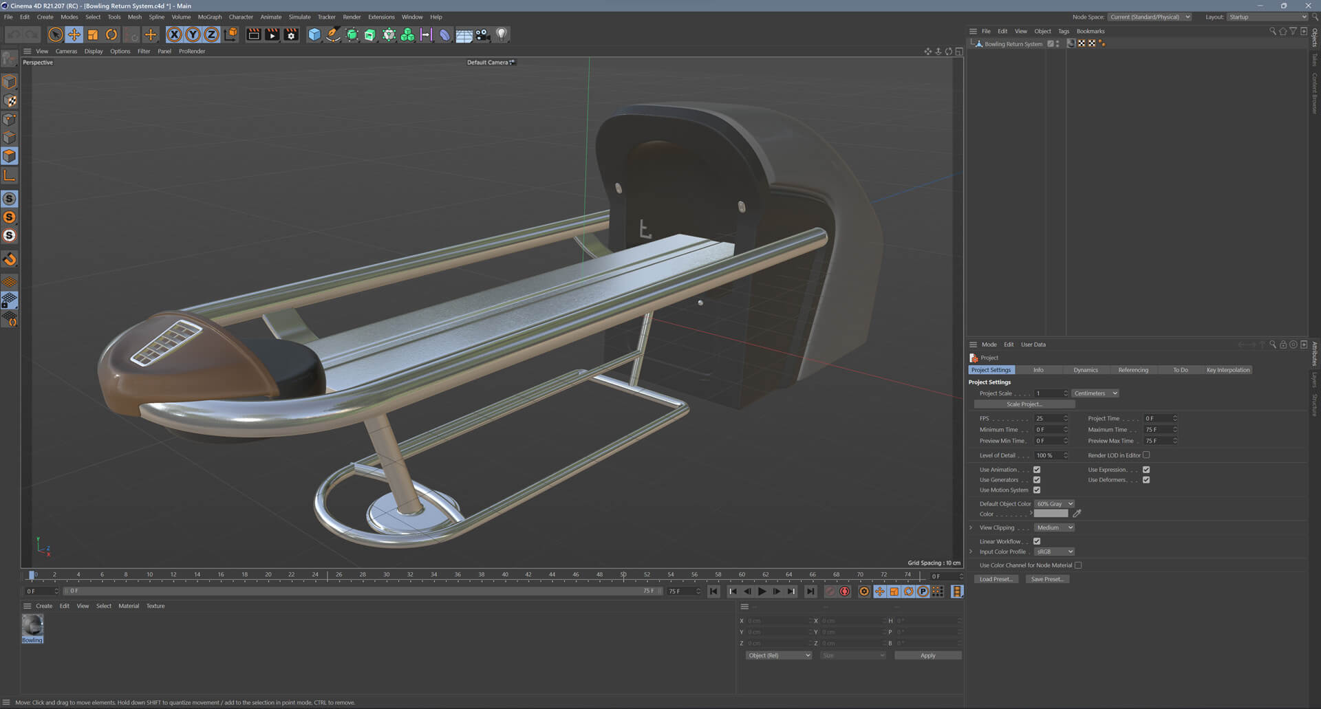 Bowling Return System - 3D Model by Cactus3D