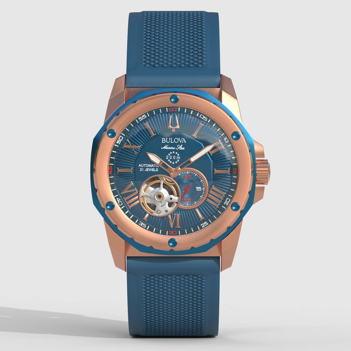 Bulova Marine Star Blue - 3D Model by Cactus3D