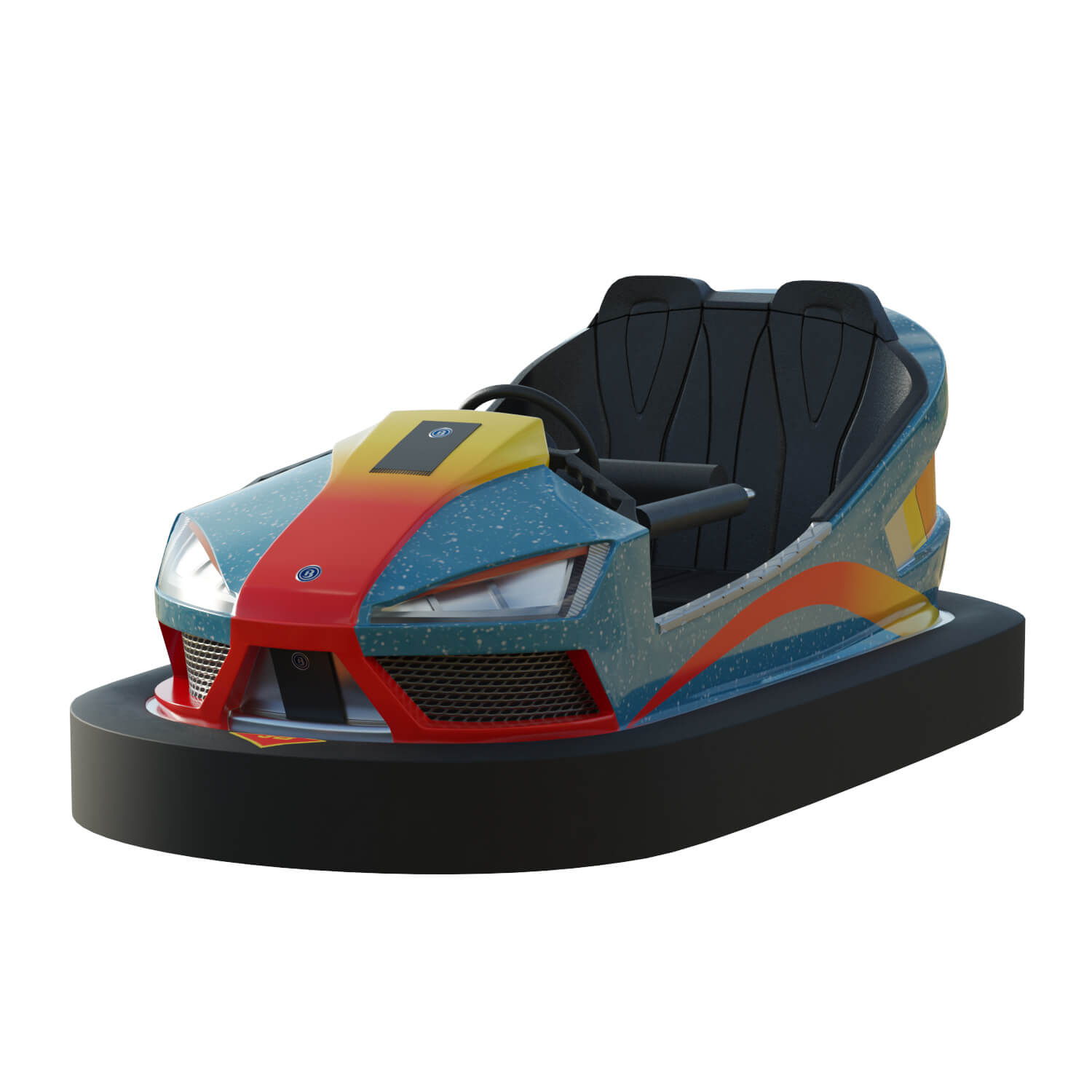 Bumper Car Blue - 3D Model by Cactus3D