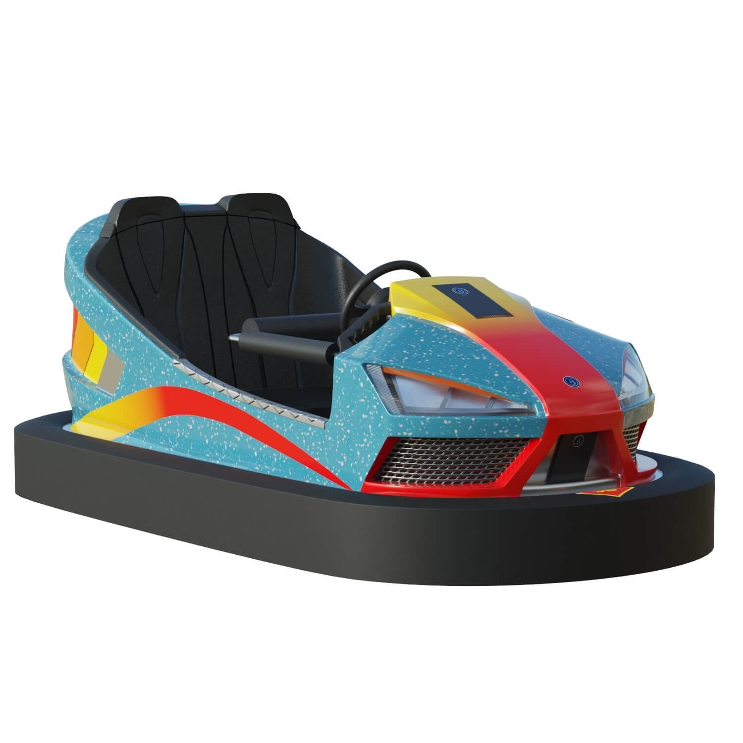 Bumper Car Blue - 3D Model by Cactus3D