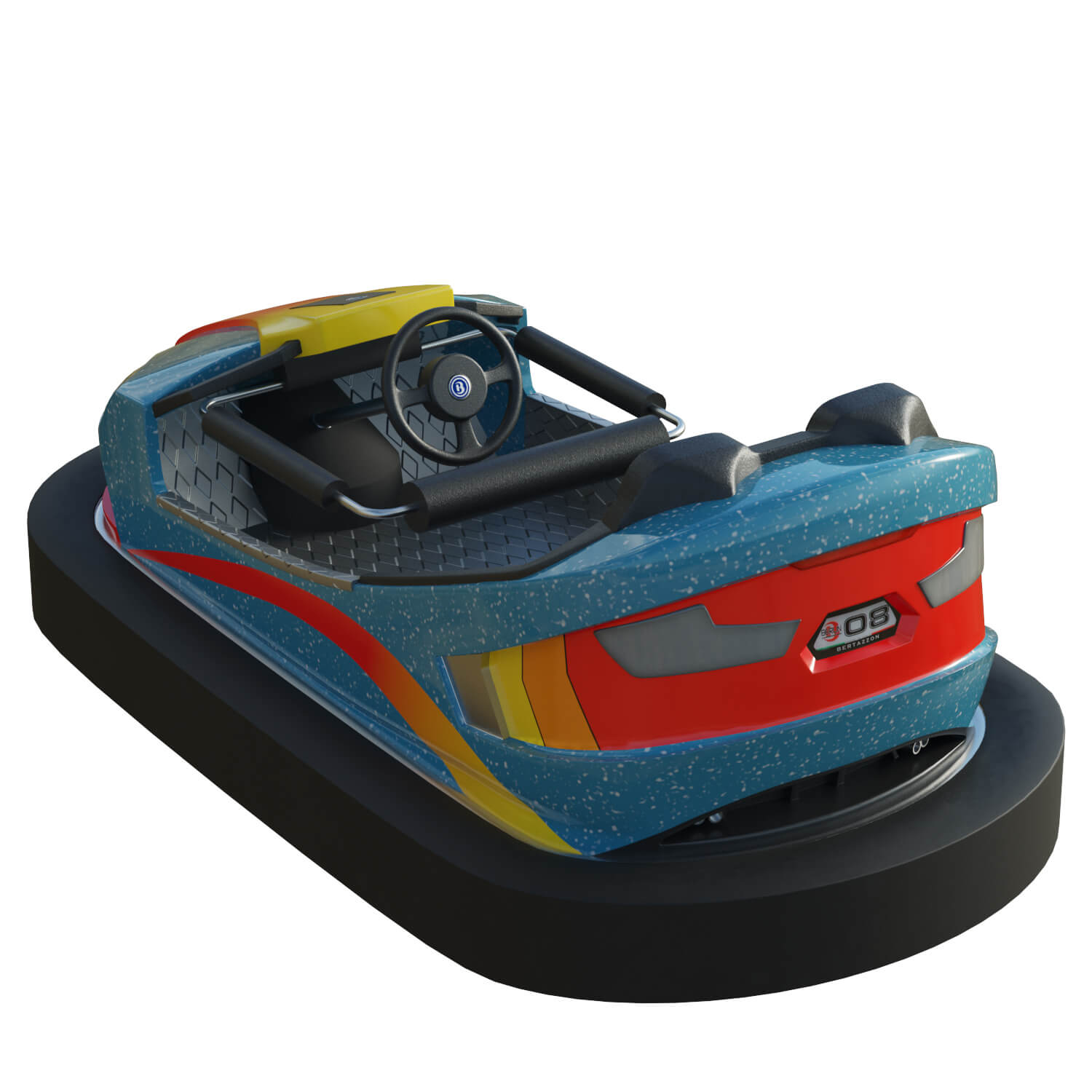 Bumper Car Blue - 3D Model by Cactus3D
