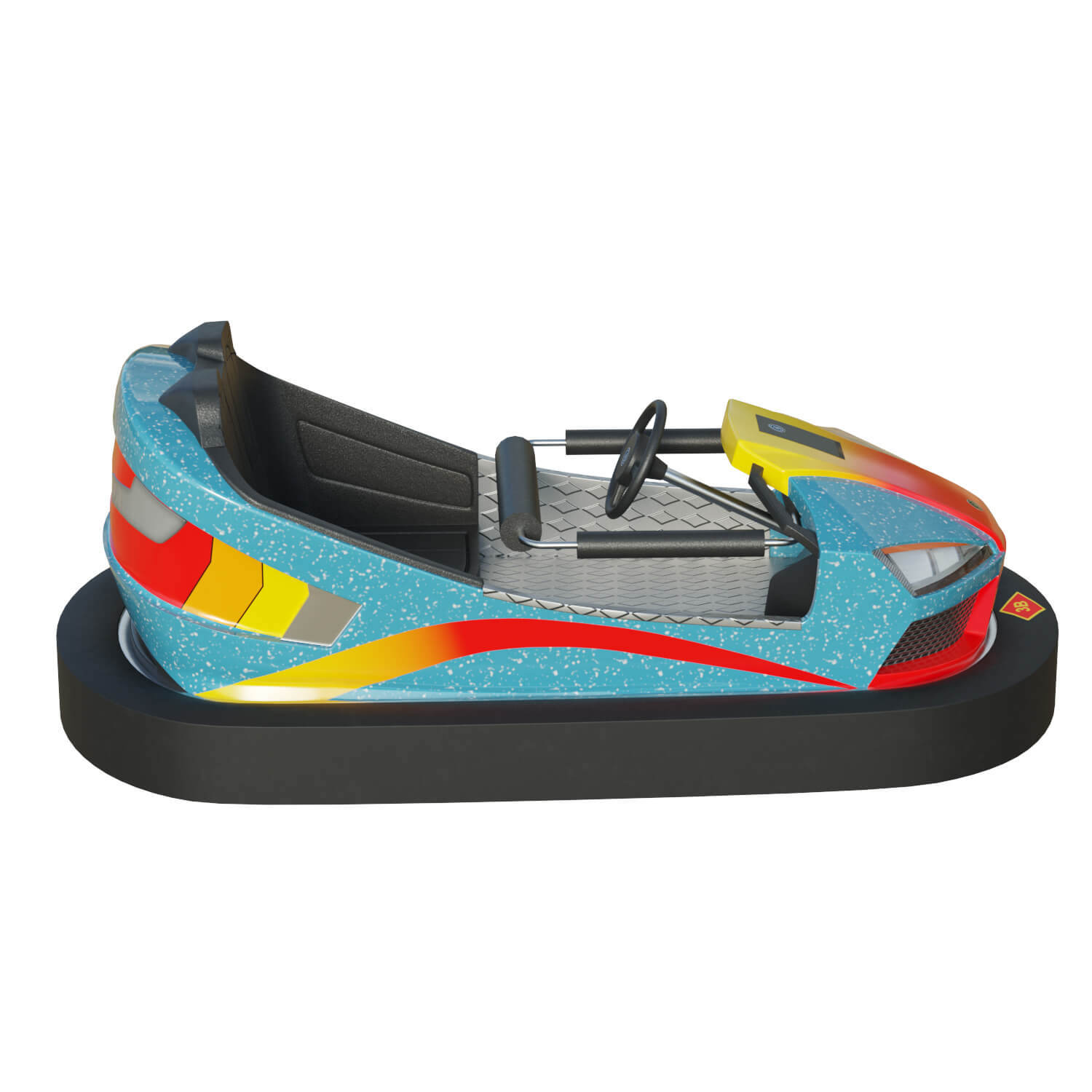 Bumper Car Blue - 3D Model by Cactus3D