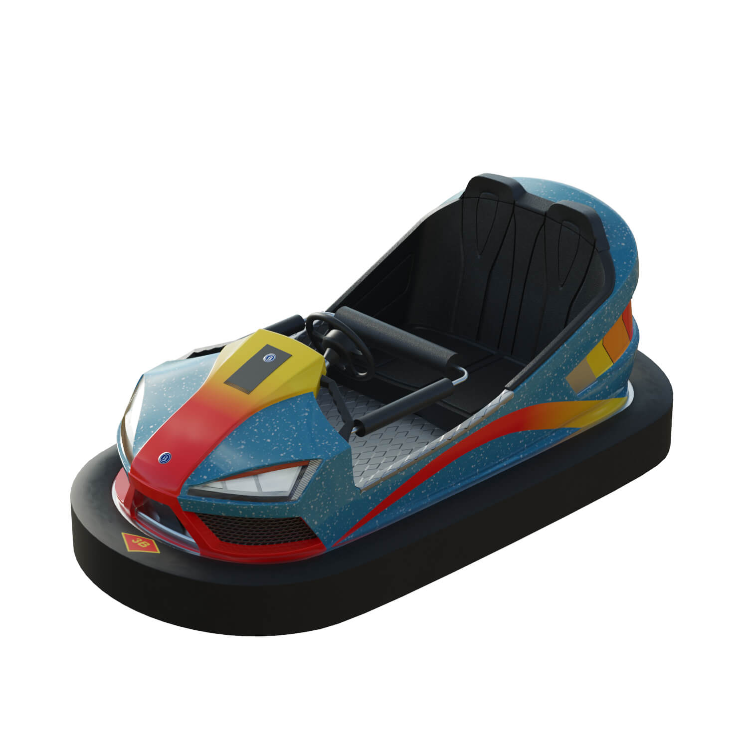 Bumper Car Blue - 3D Model by Cactus3D