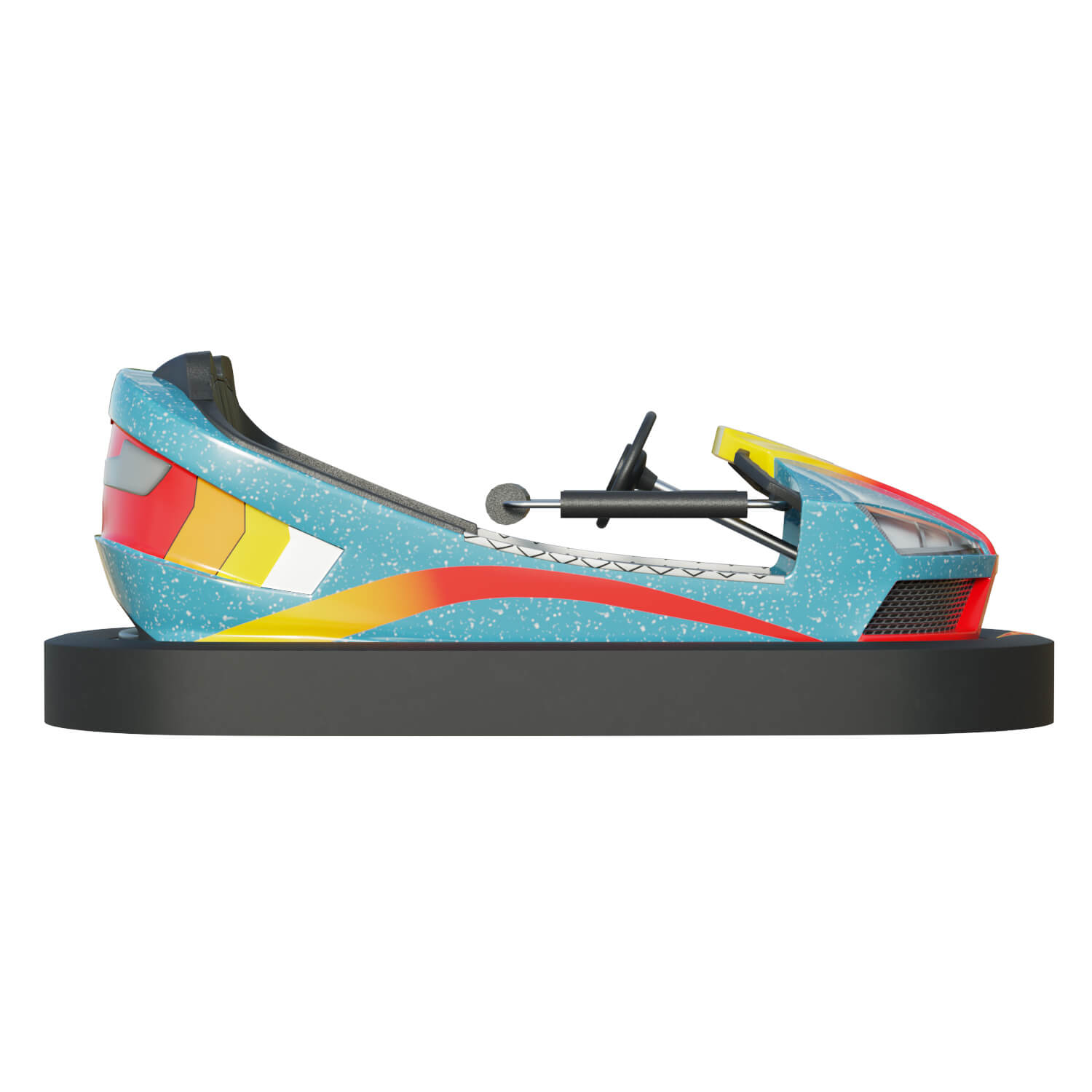 Bumper Car Blue - 3D Model by Cactus3D