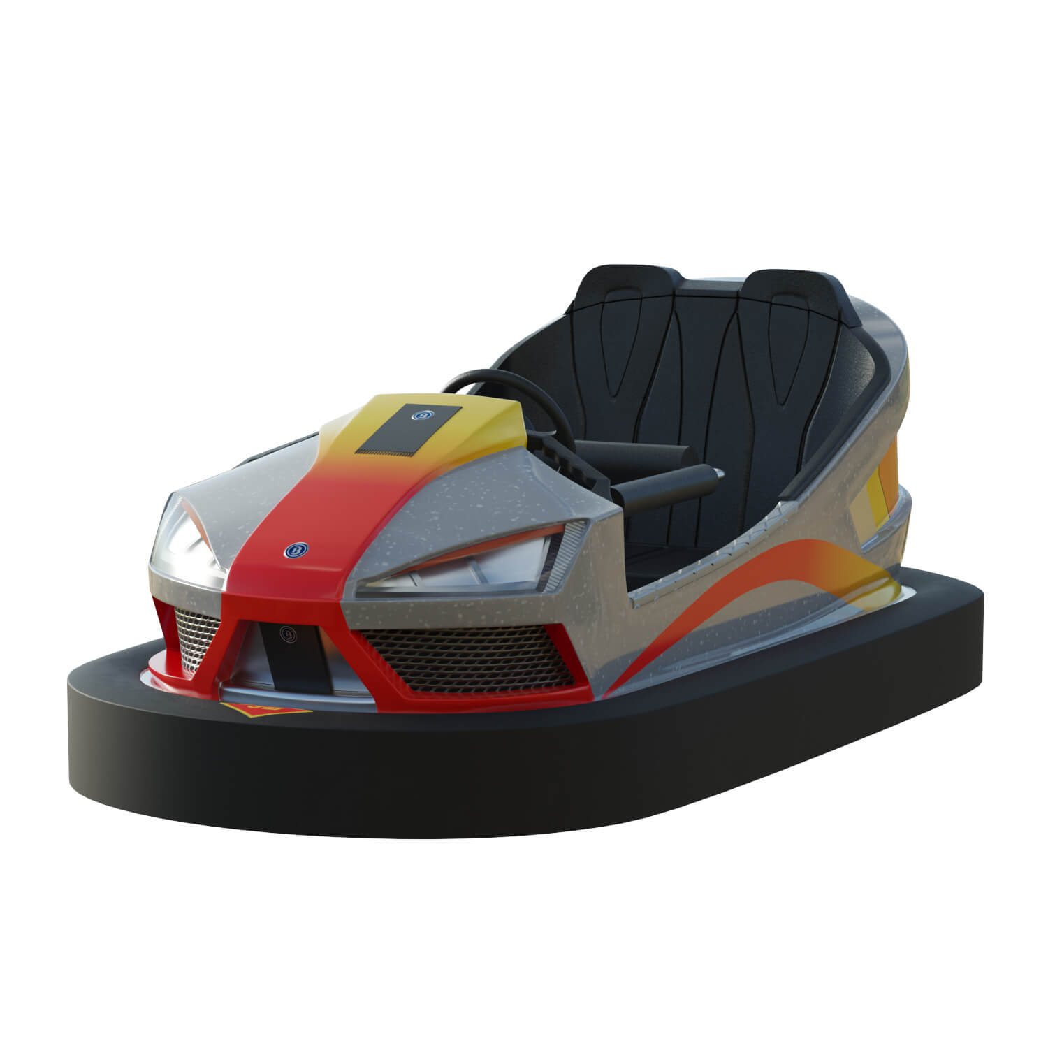 Bumper Car Gray - 3D Model by Cactus3D