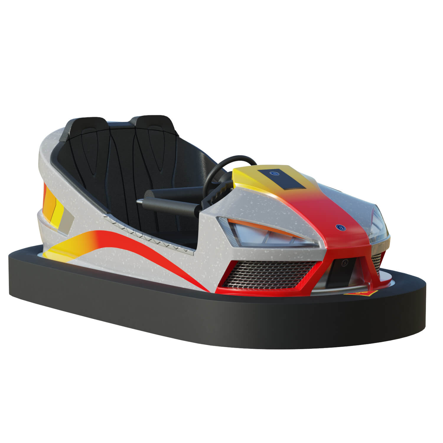 Bumper Car Gray - 3D Model by Cactus3D