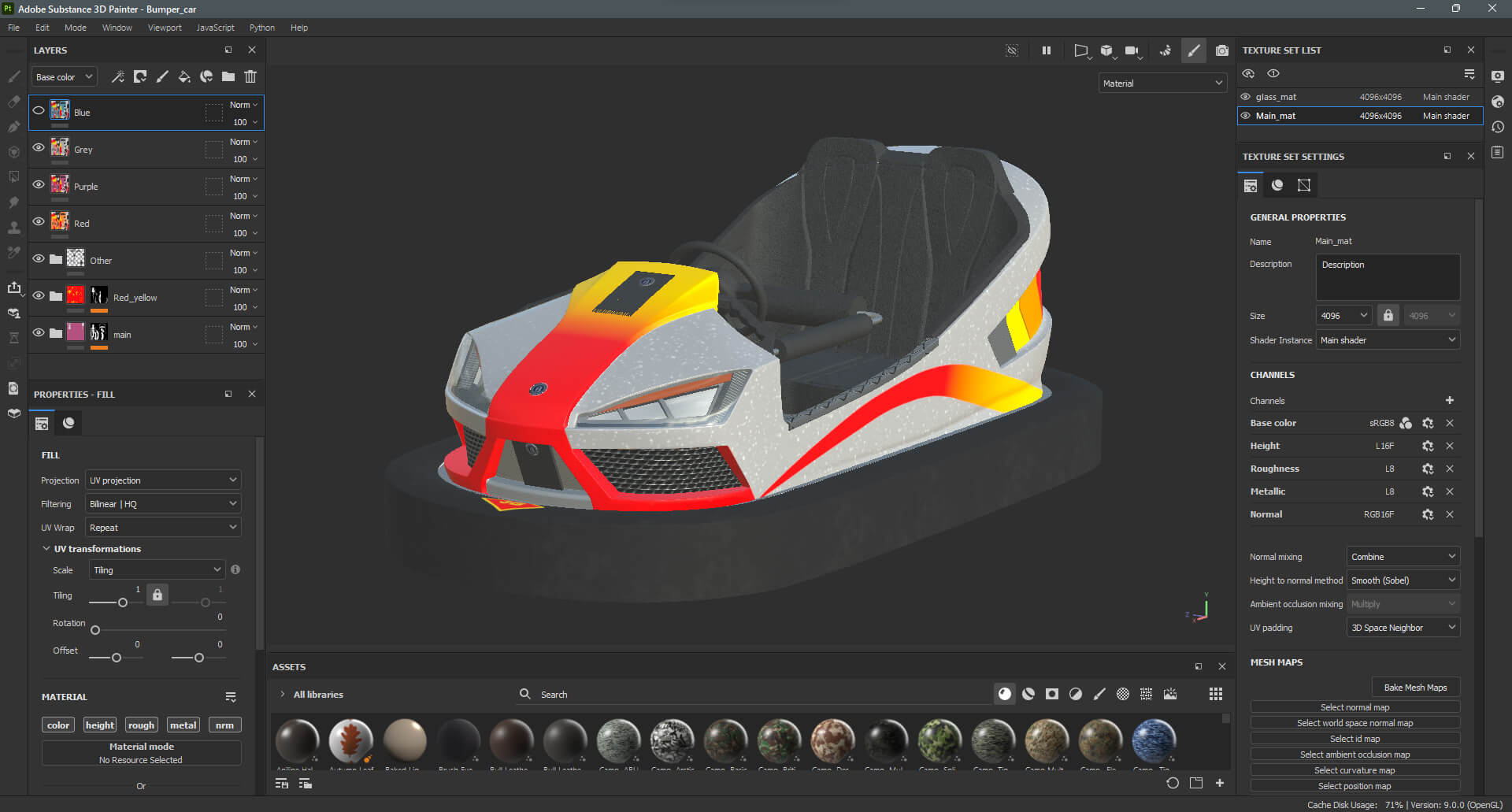Bumper Car Gray - 3D Model by Cactus3D