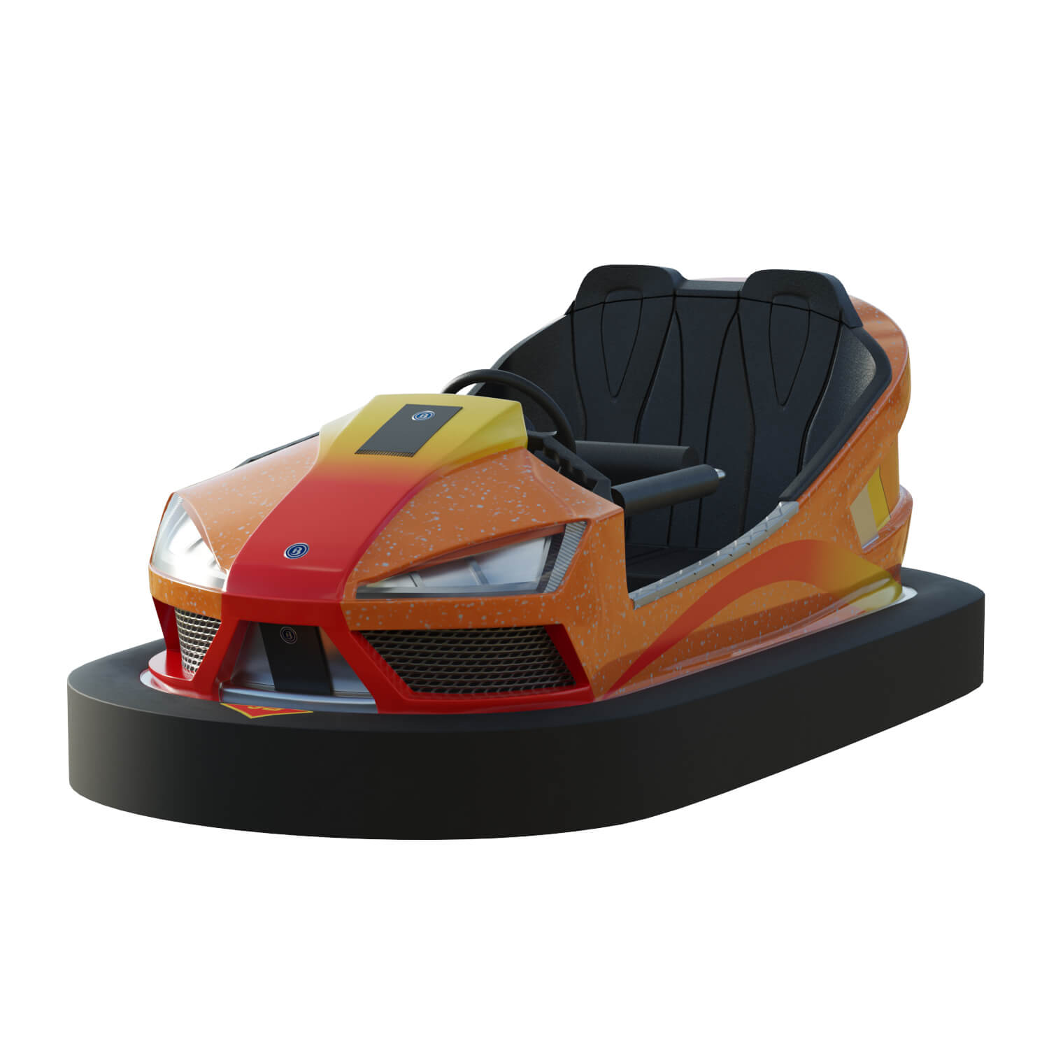 Bumper Car Orange - 3D Model by Cactus3D