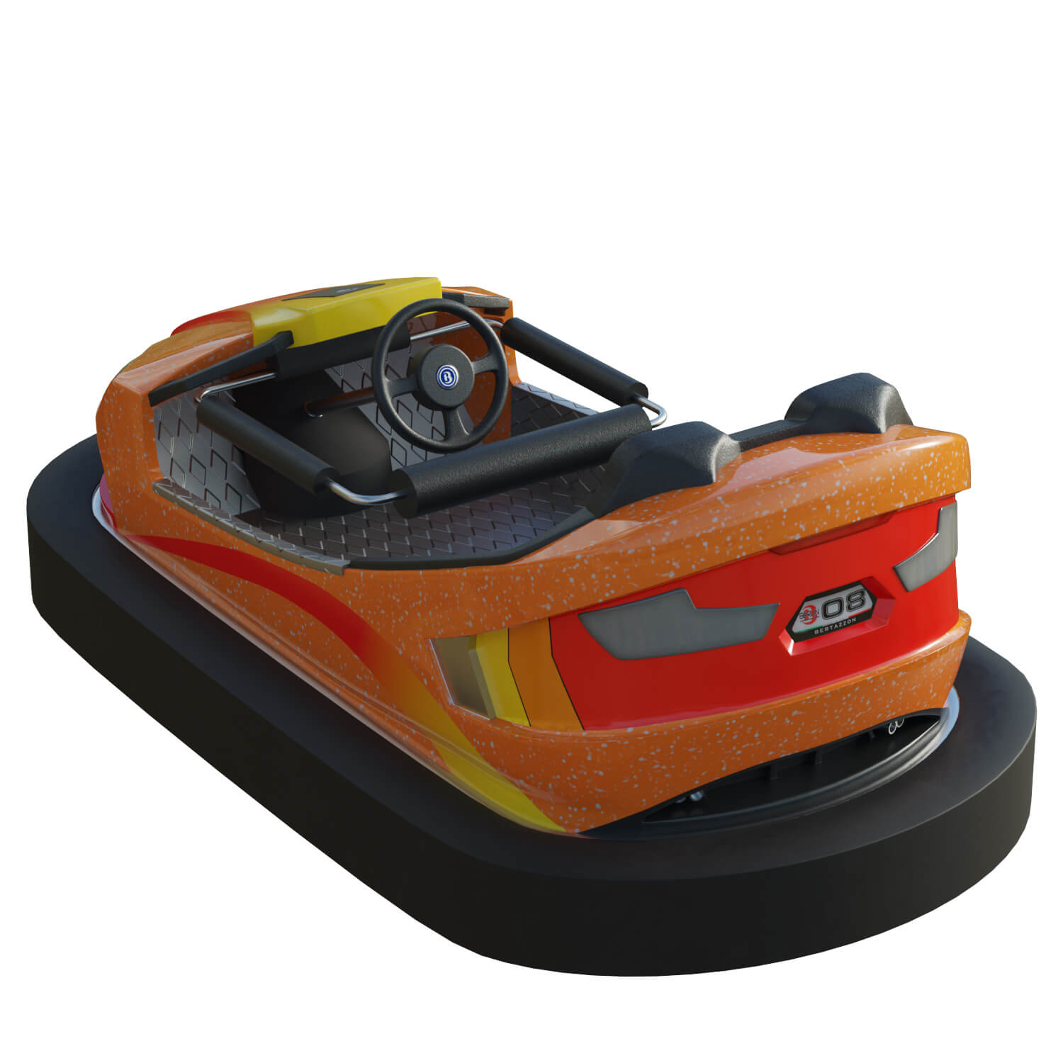 Bumper Car Orange - 3D Model by Cactus3D