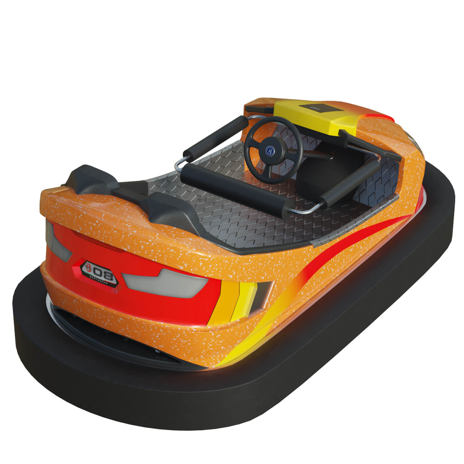 Bumper Car Orange - 3D Model by Cactus3D