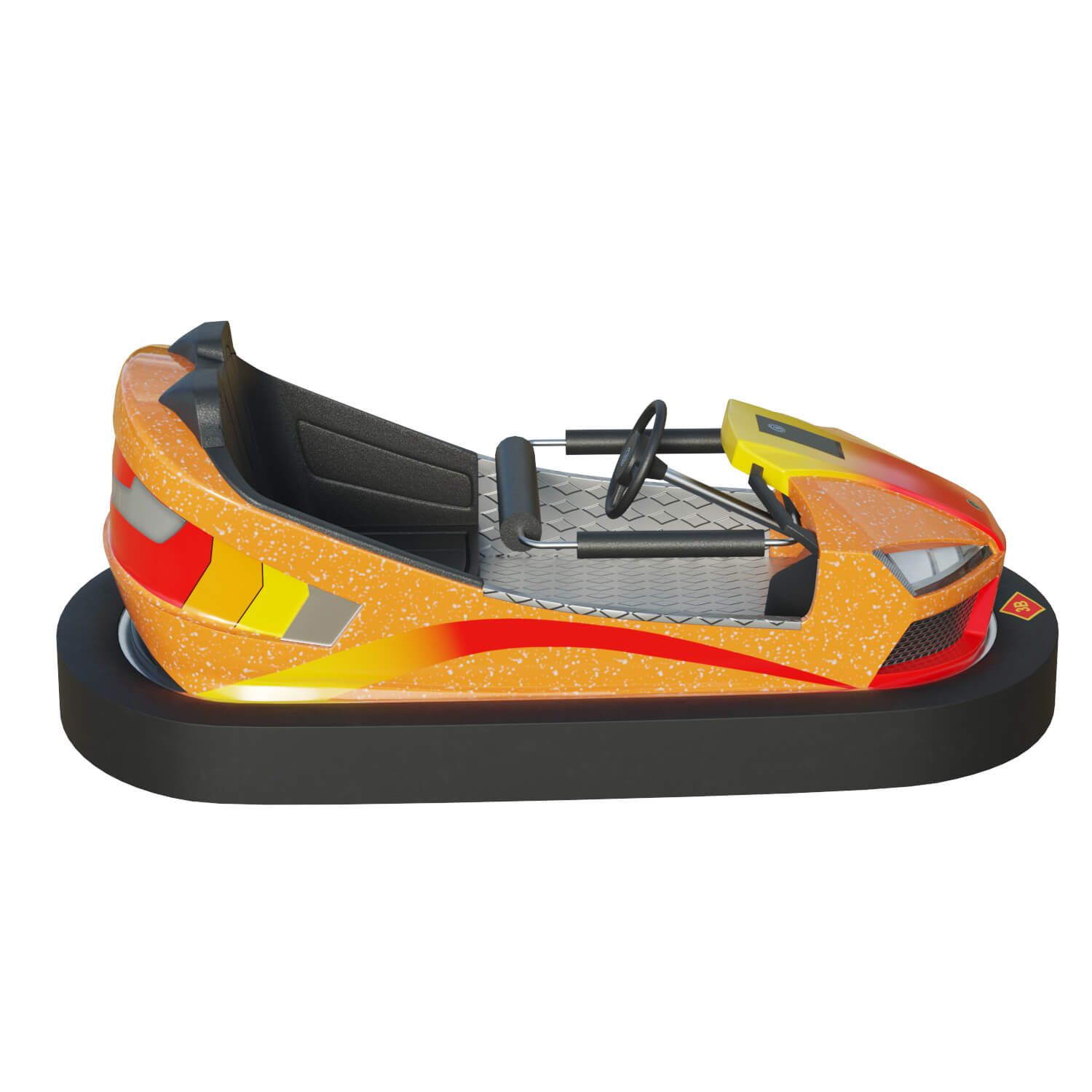 Bumper Car Orange - 3D Model by Cactus3D