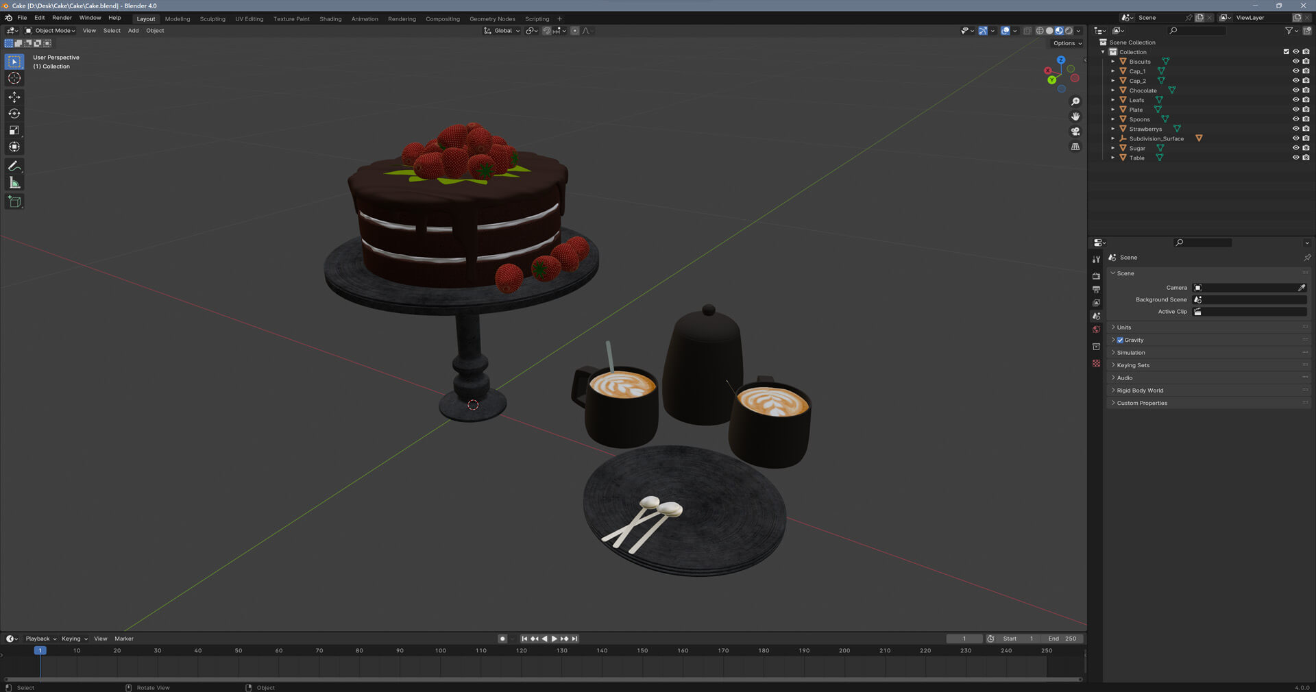 Cake - 3D Model by Cactus3D