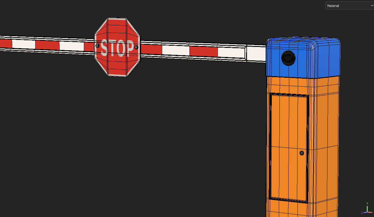 Car Barrier Gate - 3D Model by Cactus3D